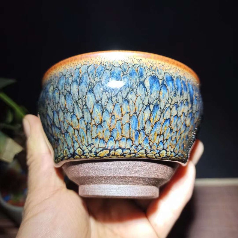 9562mm handmade Partridge Speckle Jianzhan tenmoku tea bowl | Etsy