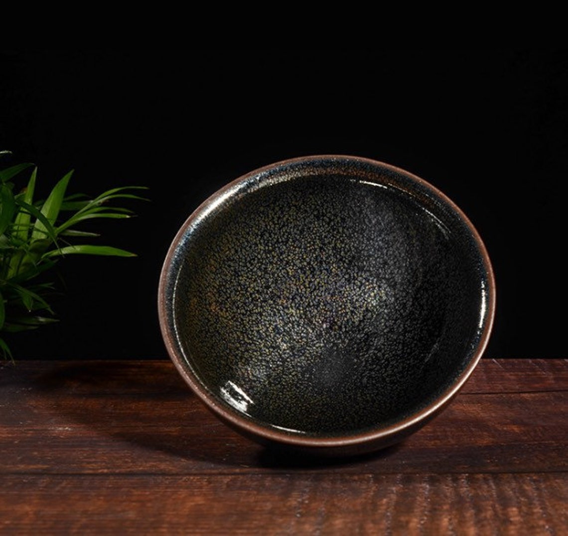 12.57.5cm Tenmoku Glaze Oil Spot Jianzhan Tea Cup-handmade | Etsy