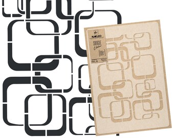 Reusable Plastic Wall Stencil // 45x65cm 17.7 X 24.6 or 65x95cm 24.6 X ...