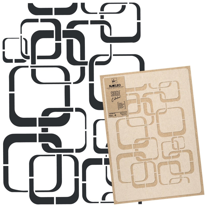 Mid Century Stencil - Etsy