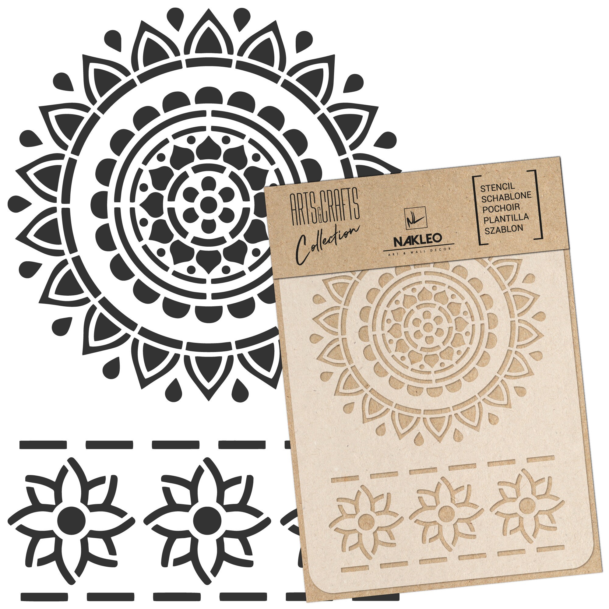 DIY Reusable Plastic STENCIL // A3 A4 A5 Mandala // Craft - Etsy