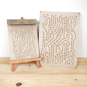 DIY Reusable Plastic STENCIL // A3 A4 // Integrated Circuit ...