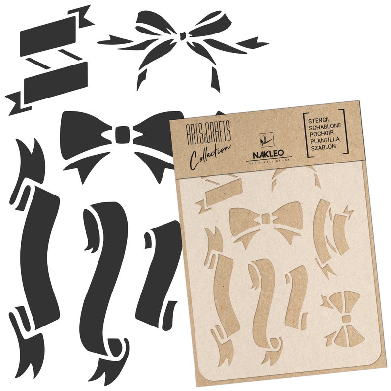 DIY Reusable Plastic STENCIL // A3 A4 A5 Bow Banner Ribbon // - Etsy