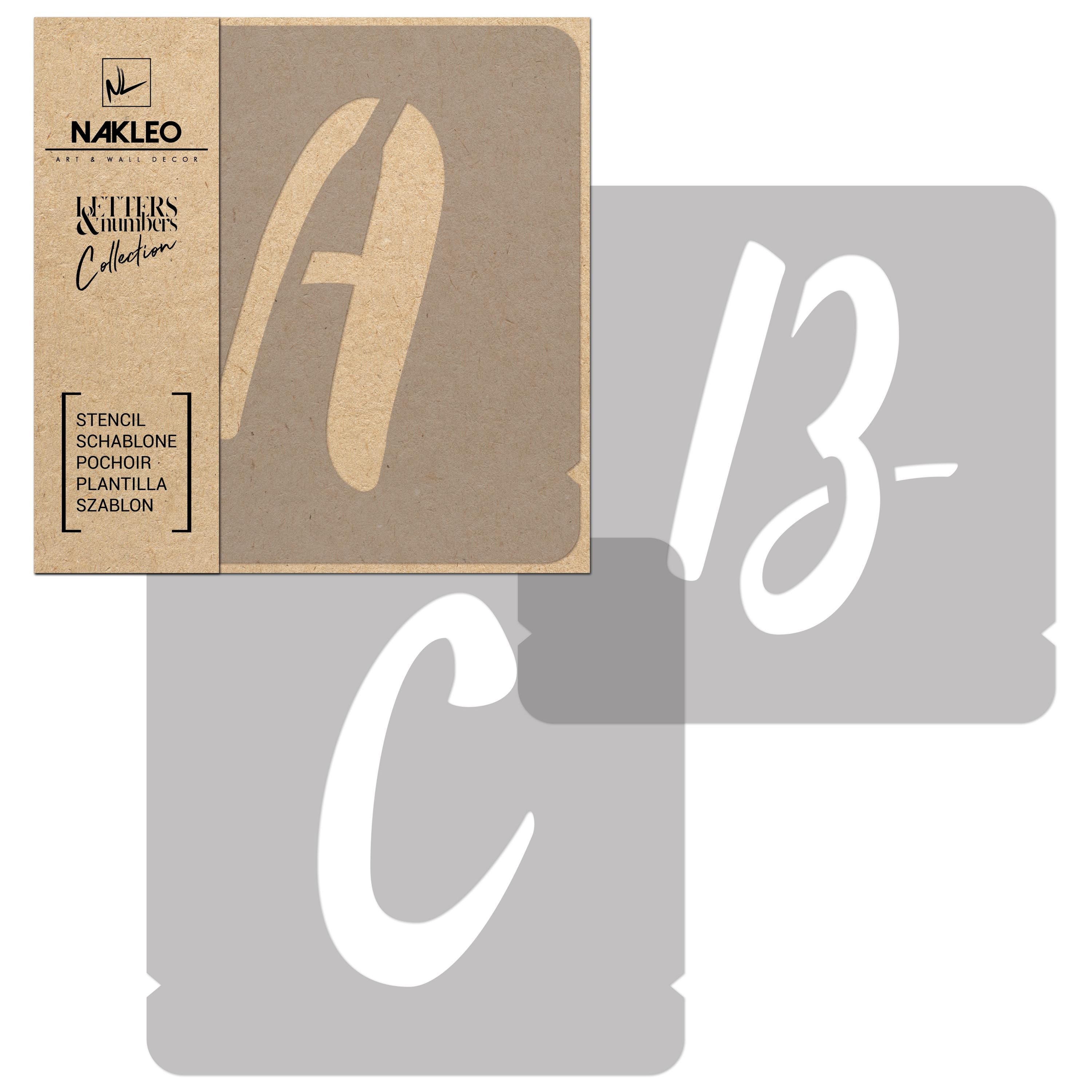Craft Stencil Set 70-Pack 3 Inch Letter Stencils - Alphabet & Number ...