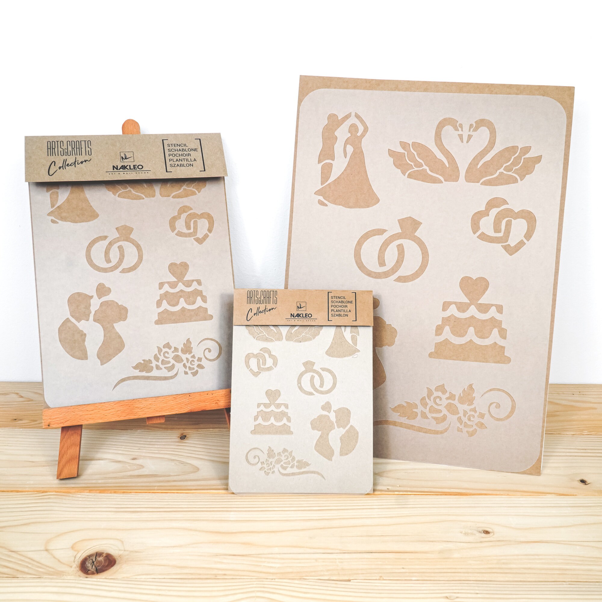 Art Deco NAKLEO A4 Frame Stencil – Reusable Plastic Craft Template For ...