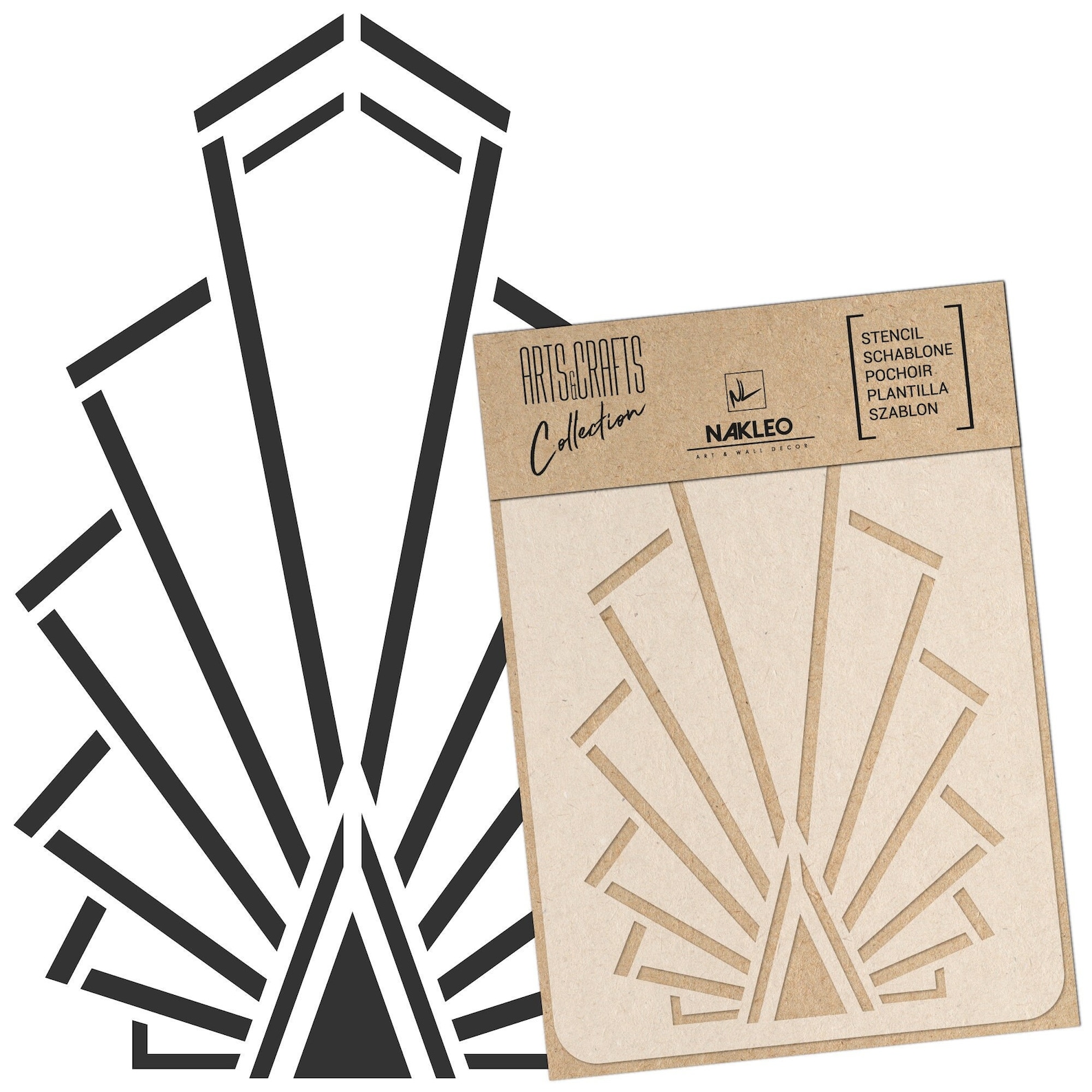 Art Deco Railing Grill Stencil: Reusable DIY Craft Template - Etsy