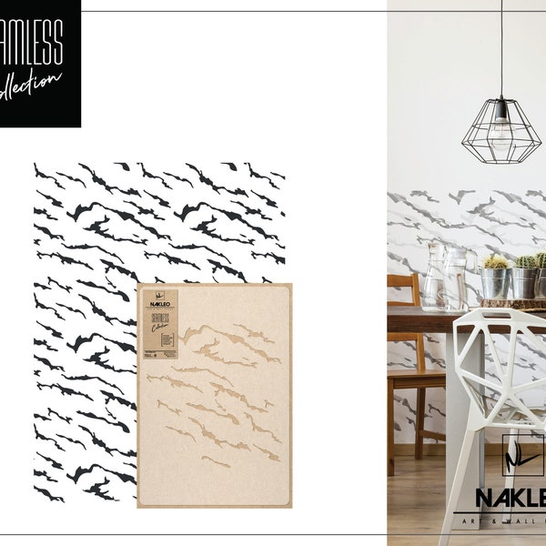 Marble Stencil - Etsy