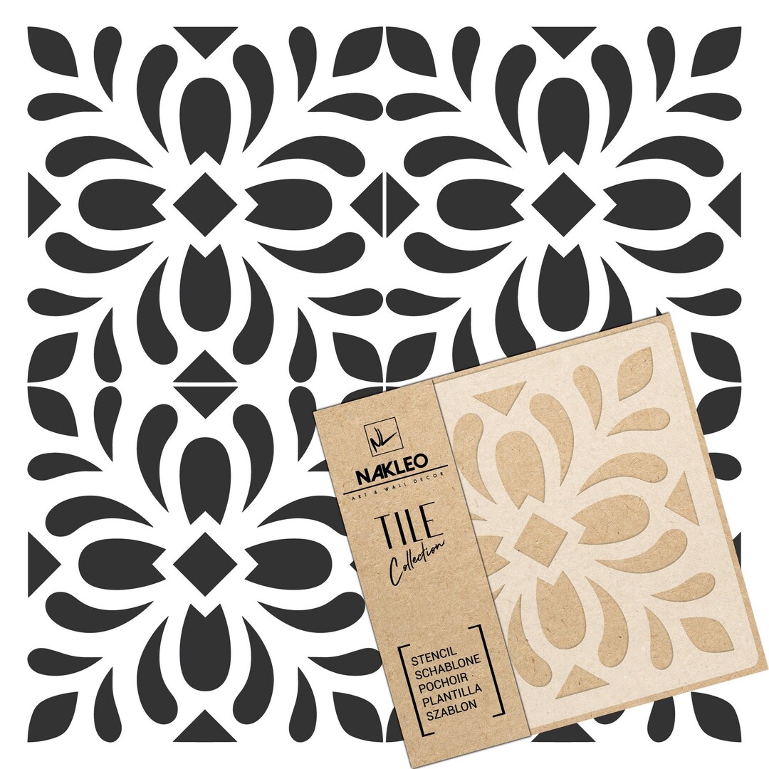 Tile Painting Stencil 10x10 Cm to 60x60 Cm Magros Spanish Moorish ...