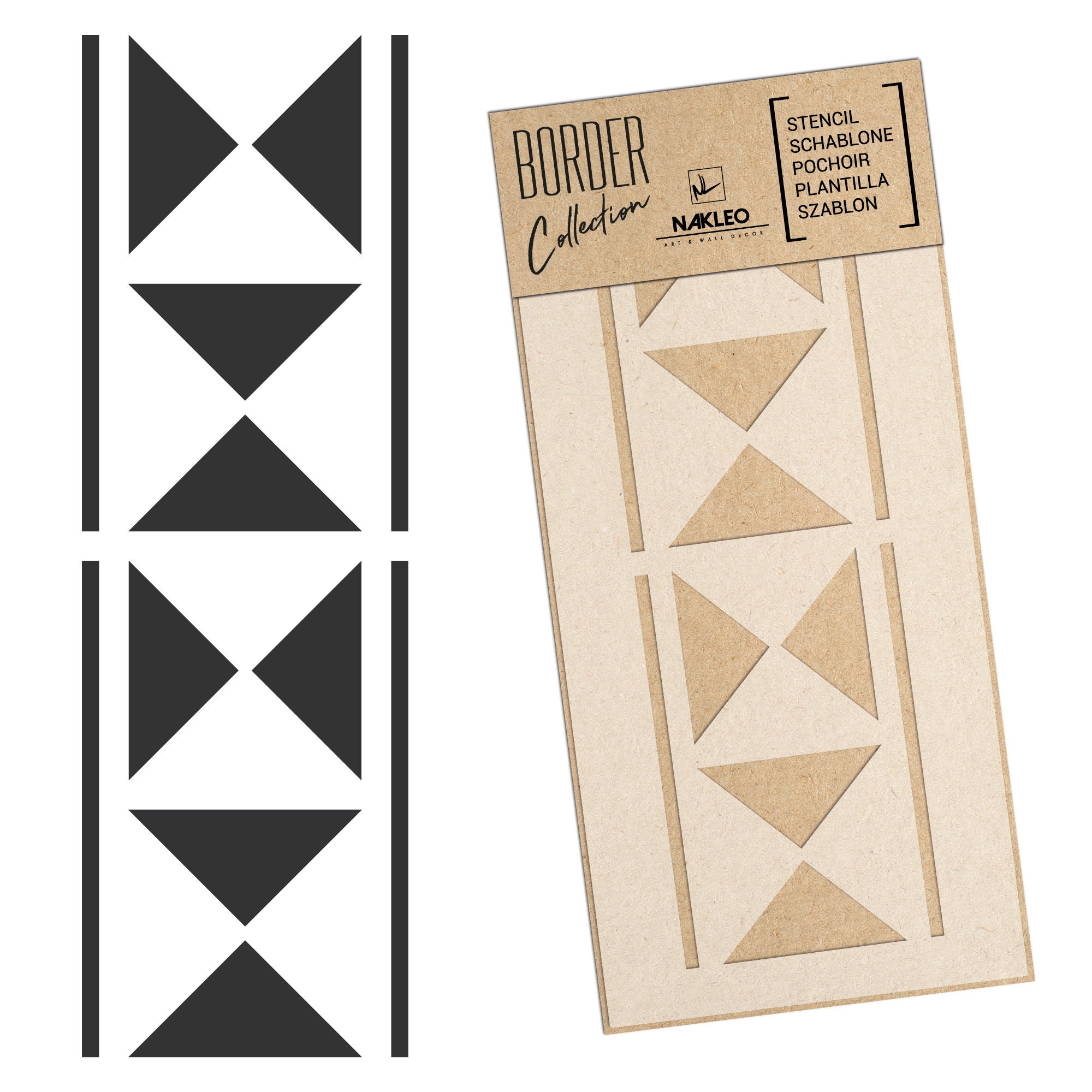 Drawing & Drafting BORDER Reusable Plastic Wall Stencil // BOW TIE ...