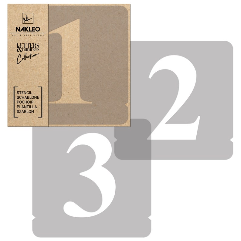 Reusable Plastic Wall Stencil // 250 Mm // Times Roman Numbers - Etsy