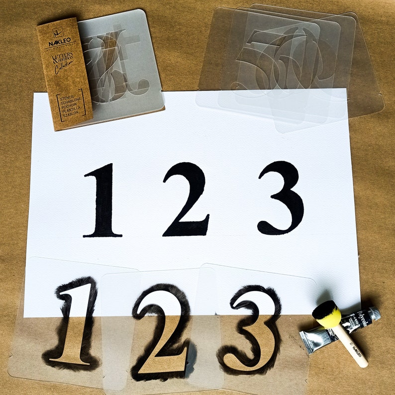 Reusable Plastic Wall Stencil // 250 Mm // Times Roman Numbers - Etsy