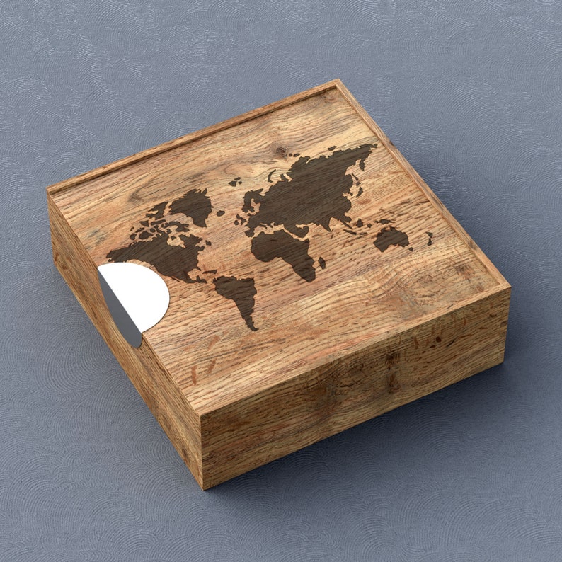 DIY Reusable Plastic STENCIL // A3 A4 A5 Craft World Map // - Etsy