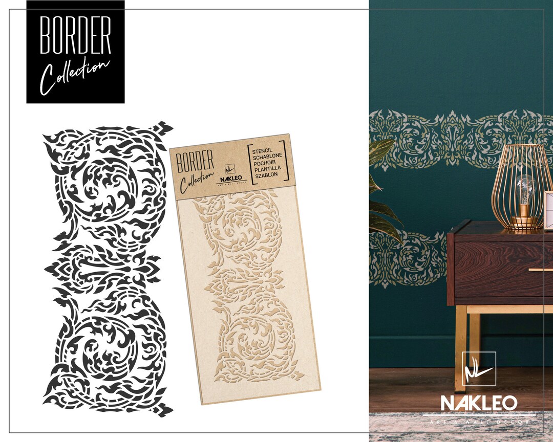 Reusable Stencil Border Stripe // LAI THAI KRANOK - Etsy