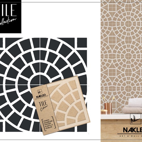 MORO Tile Reusable Plastic Stencil // Moroccan Geometric // - Etsy