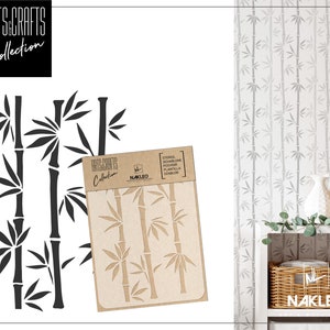 DIY Reusable Plastic STENCIL // A3 A4 // Bamboo Shoots // Craft ...