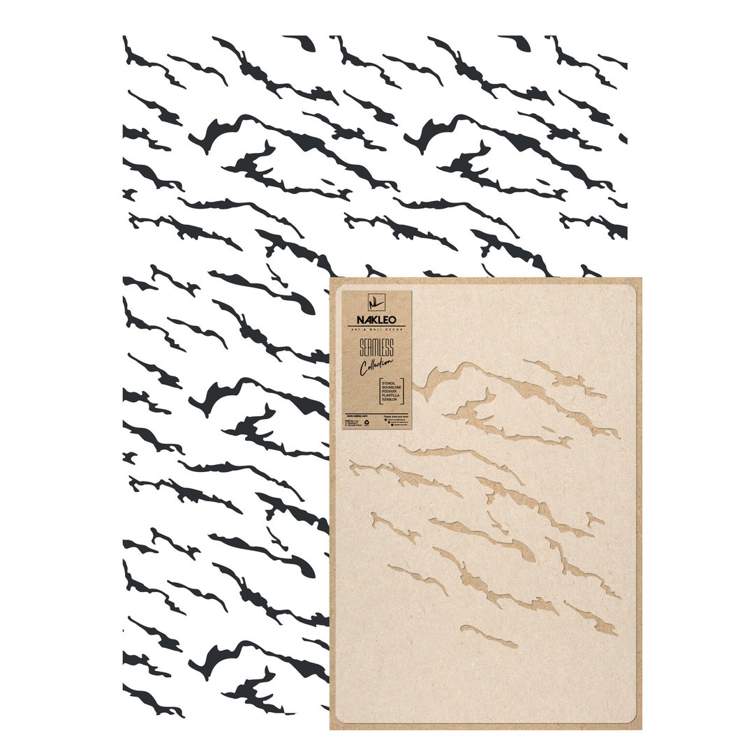 NAKLEO Painting Stencil for Walls - Repetitive Large Template 59x95 Cm ...