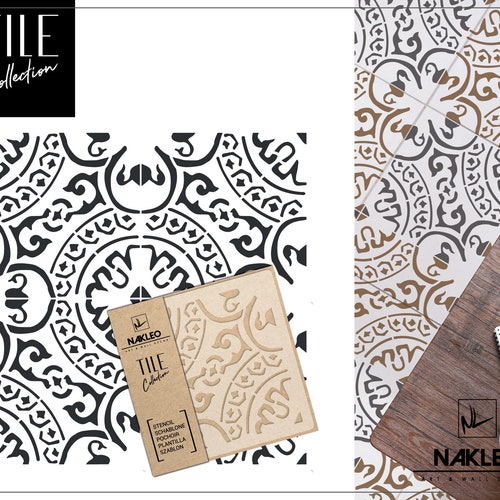 MORO Tile Reusable Plastic Stencil // Moroccan Geometric // - Etsy