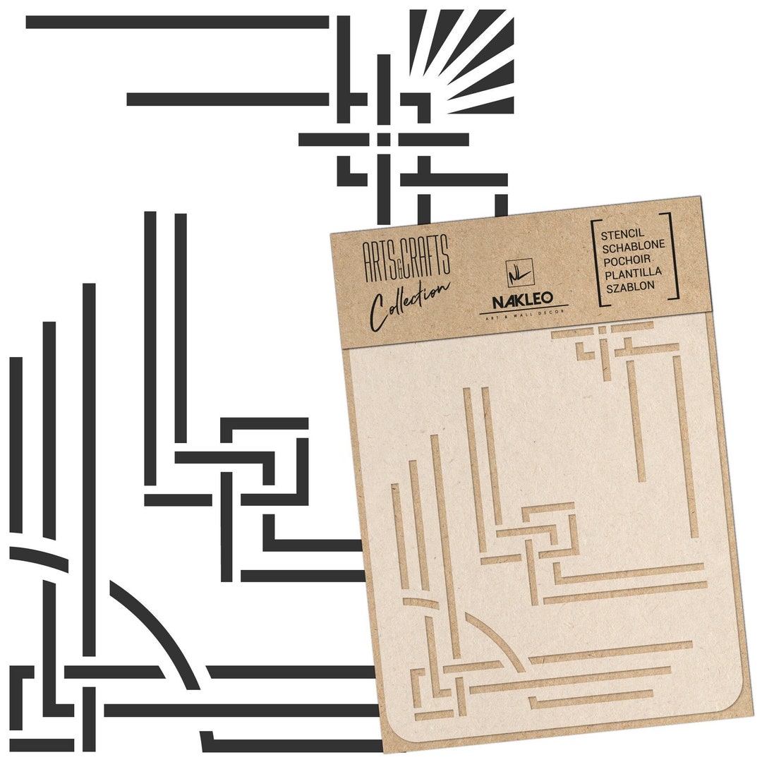 Art Deco Frames Stencil: Reusable DIY Craft Template - Etsy