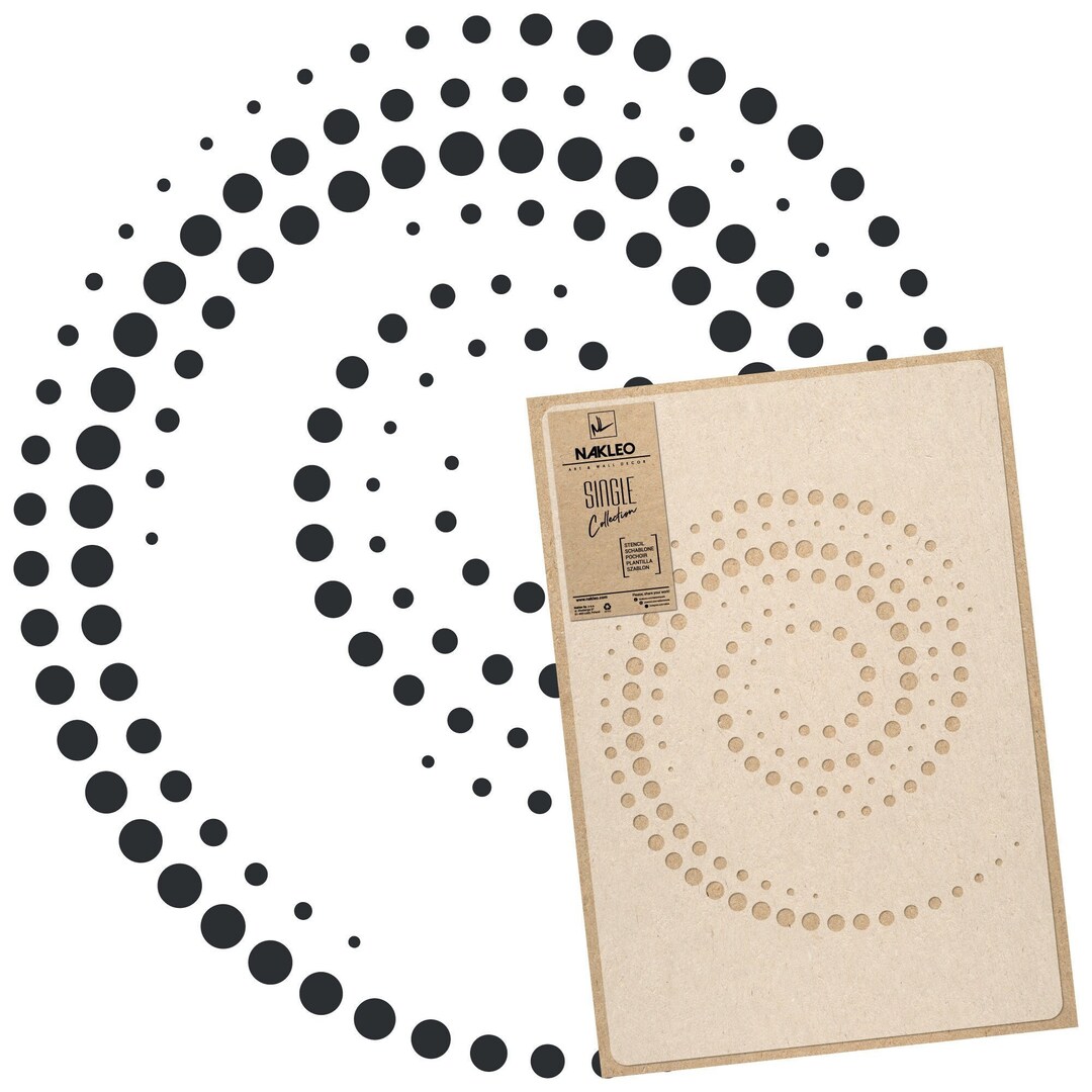Large Wall Stencil for Painting - Twisted, Spiral - Reusable, Plastic ...