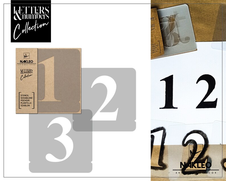 Reusable Plastic Wall Stencil // 250 Mm // Times Roman Numbers - Etsy