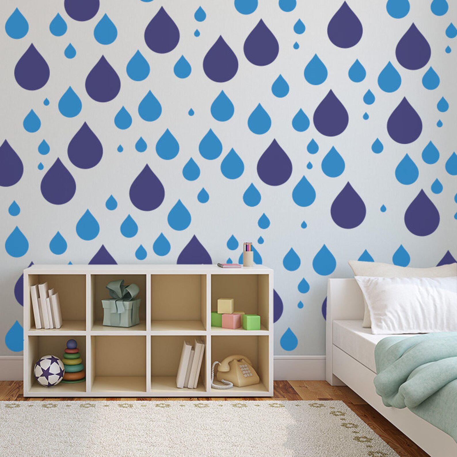 5 Pcs DROP Large Wall Stencil for Painting Reusable, Plastic Template ...