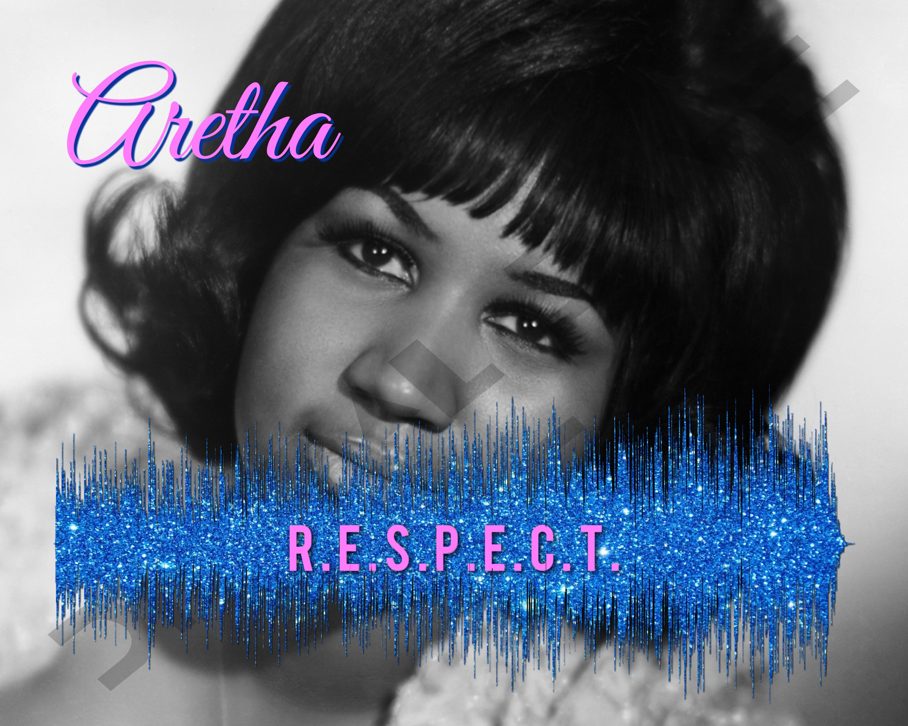 Respect by Aretha Franklin (otis Redding) R.E.S.P.E.C.T. 8"x10" Sound ...