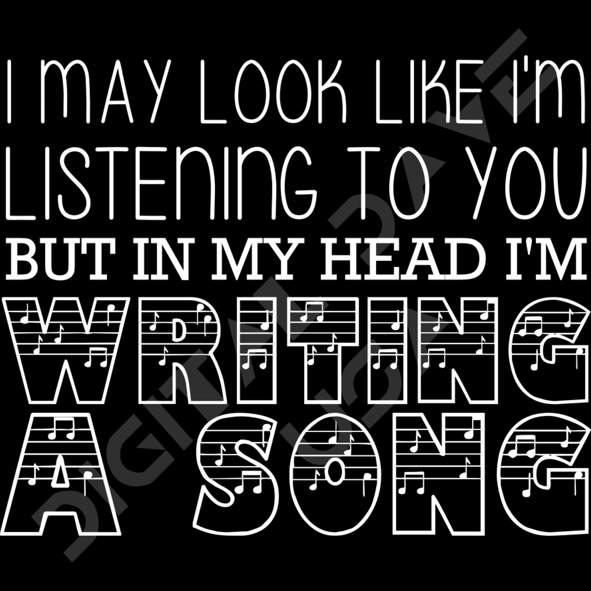 INSTANT SVG + PDF (+trans .png) Writing A Song - Scalable Vector ...