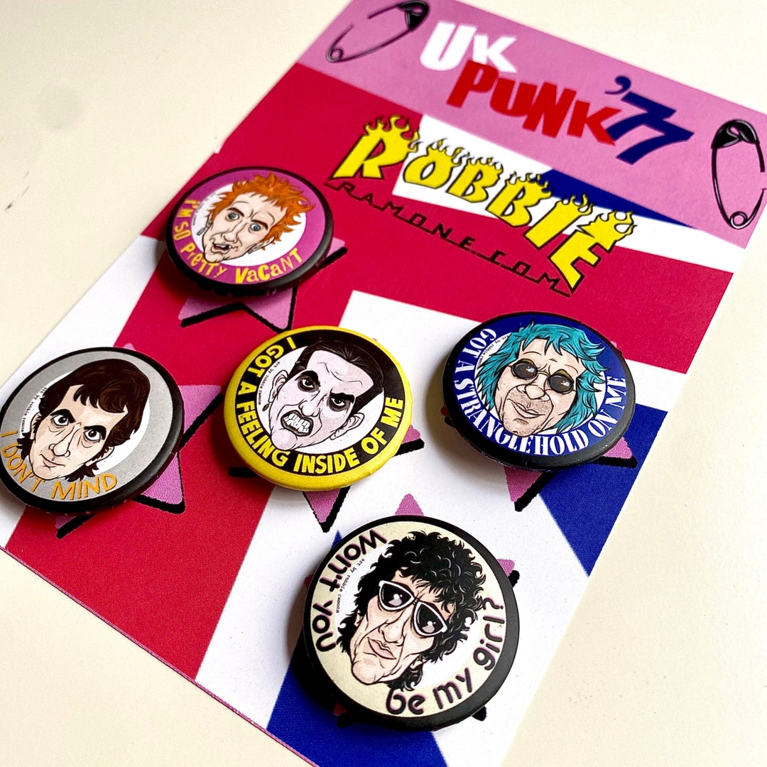 UK Punk Badges Set England 1977 Punk Music Pins Punk Rock - Etsy UK