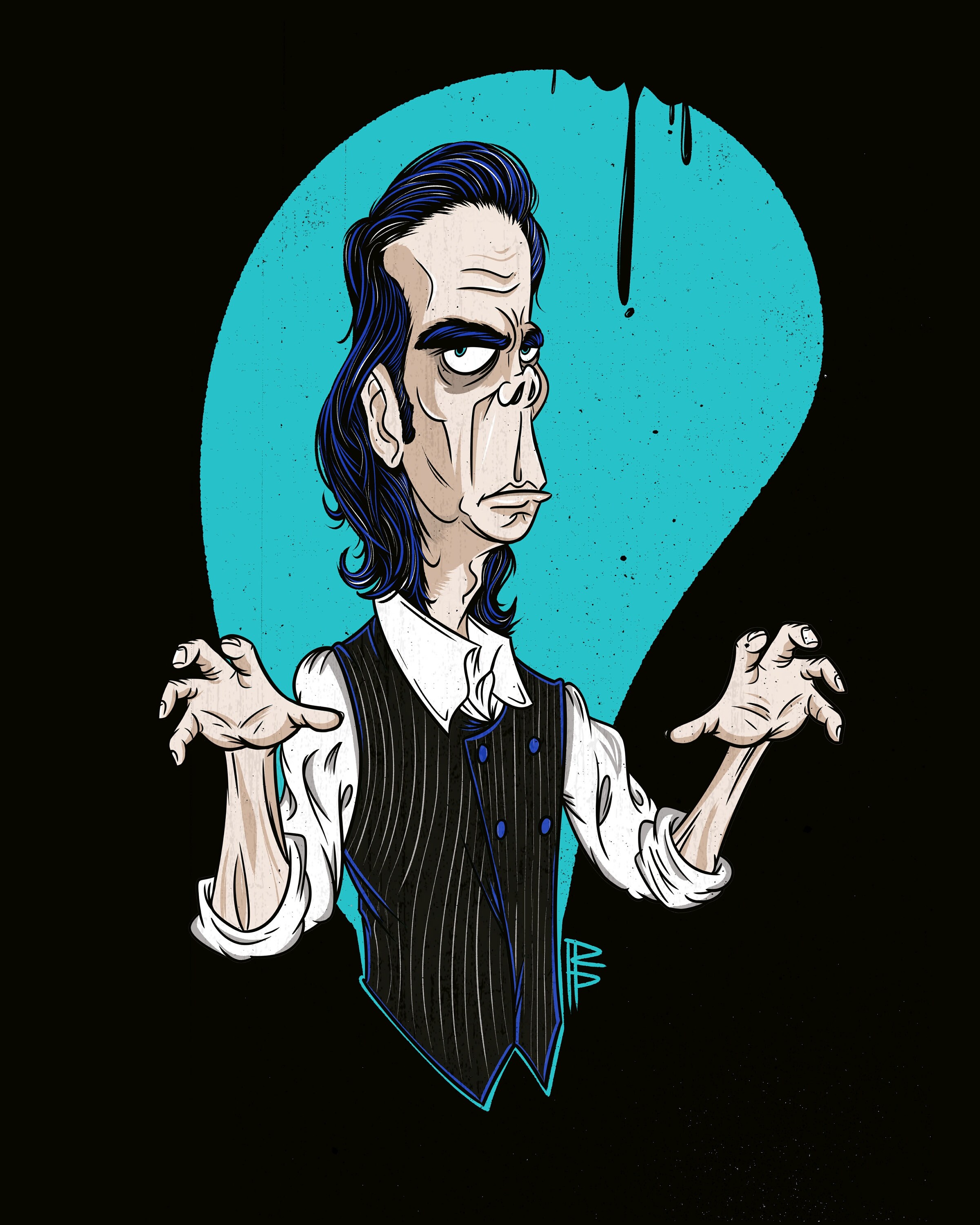 Nick Cave Art Print Nick Cave Poster Nick Cave Illustration - Etsy