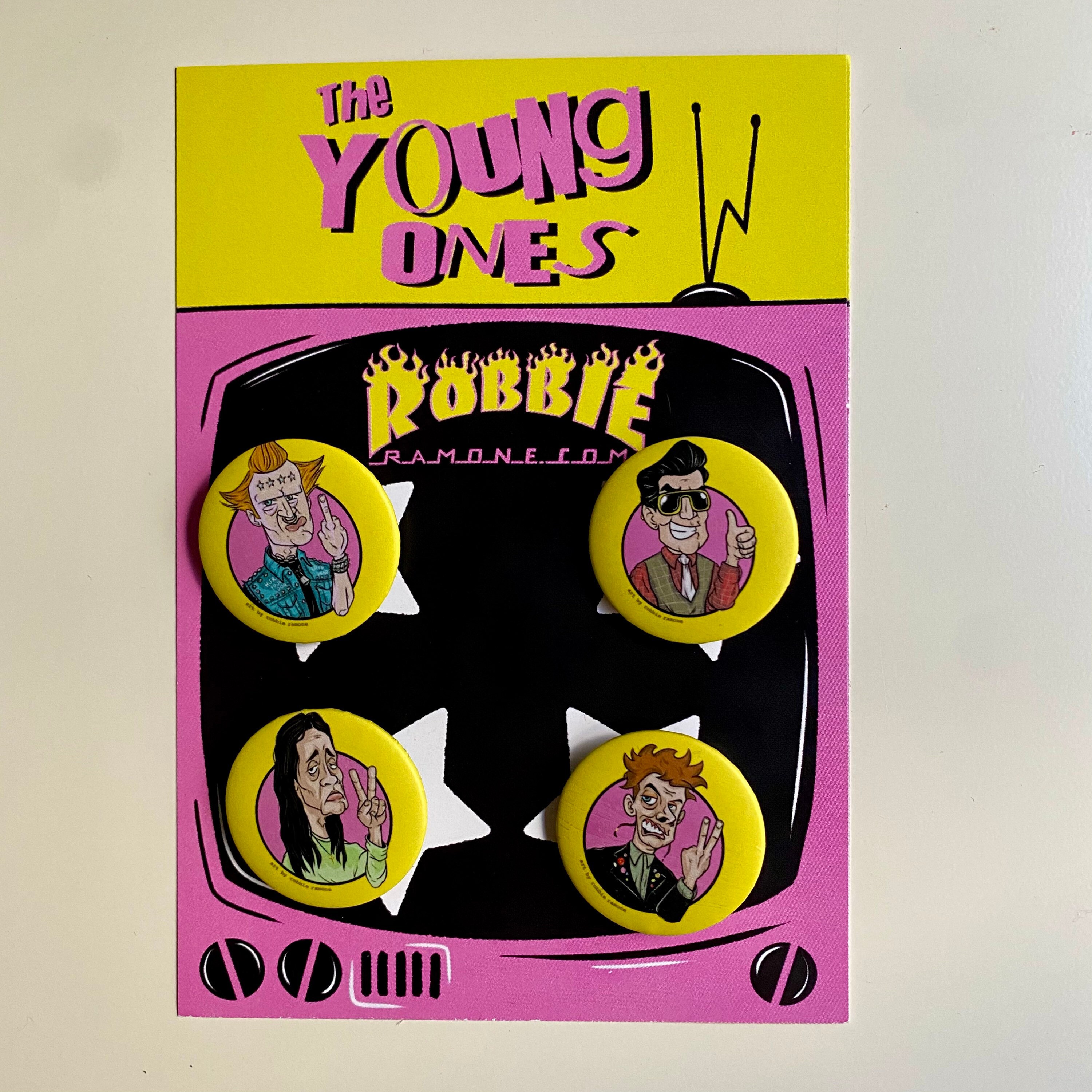 The Young Ones Characters Badges Set 80s BBC English - Etsy