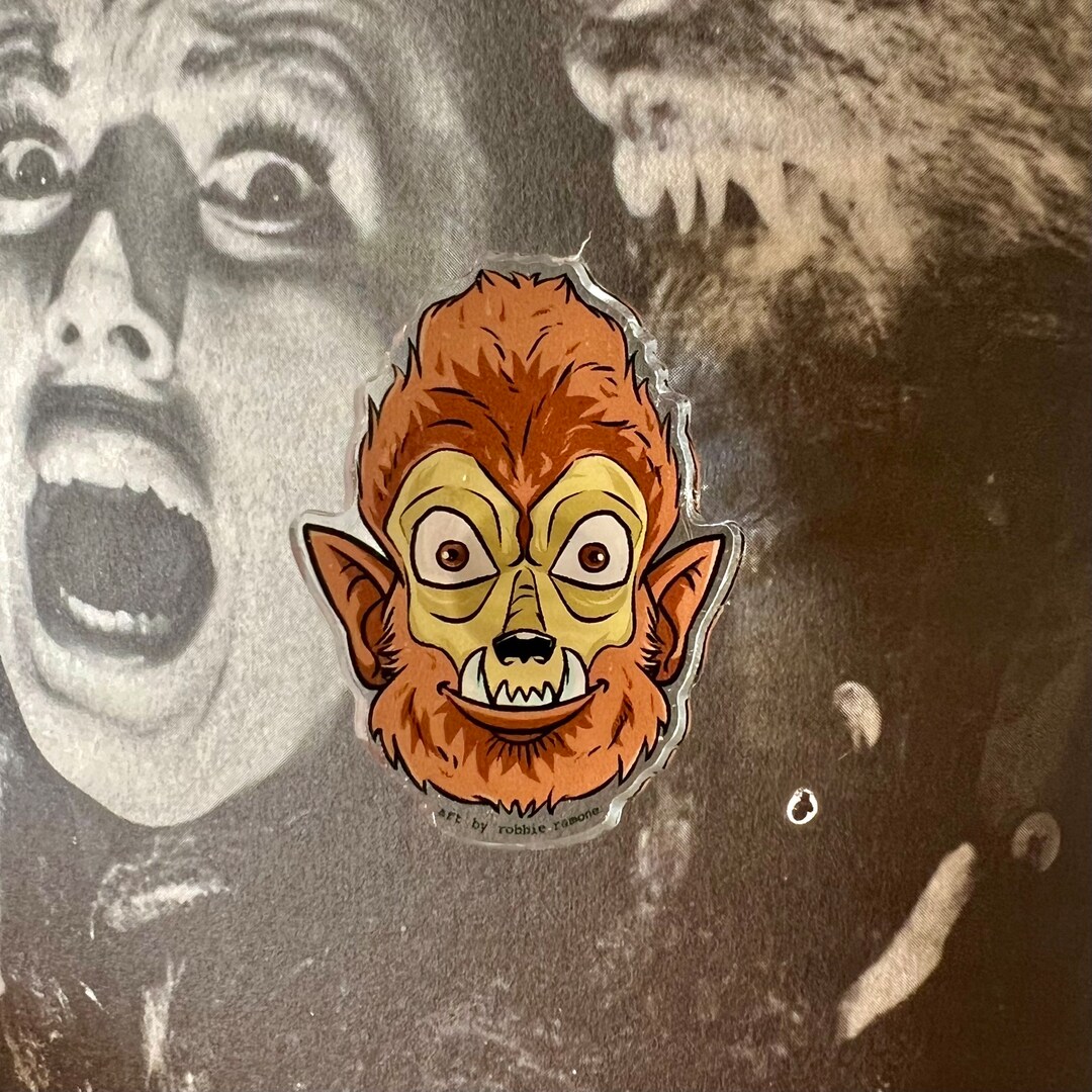 The Wolf Man, Wolf Man Acrylic Pin, Horror Monster Movie, Universal ...