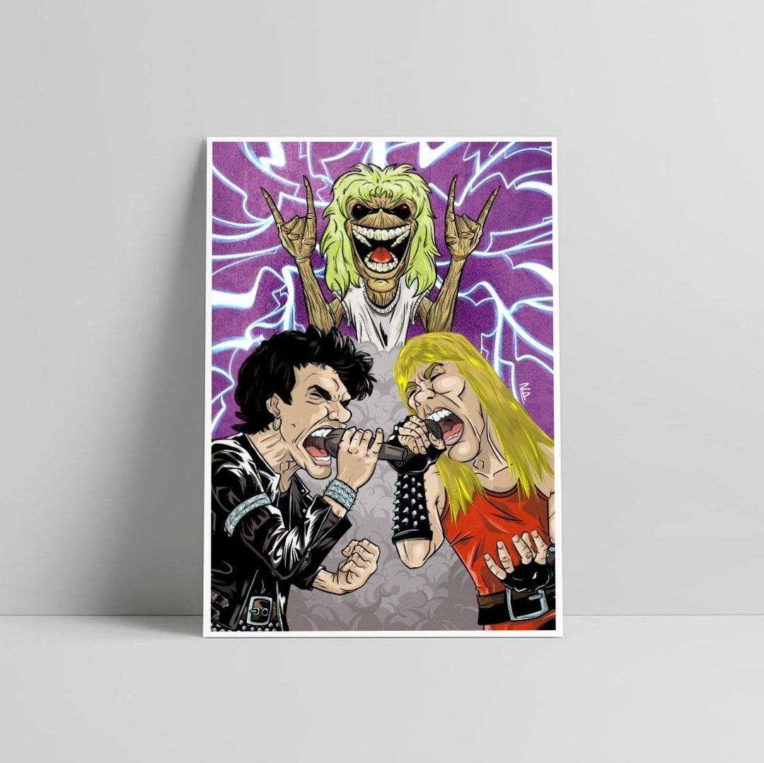 Heavy Metal Art Print, Heavy Metal Poster, Heavy Metal Music Art, Wall ...