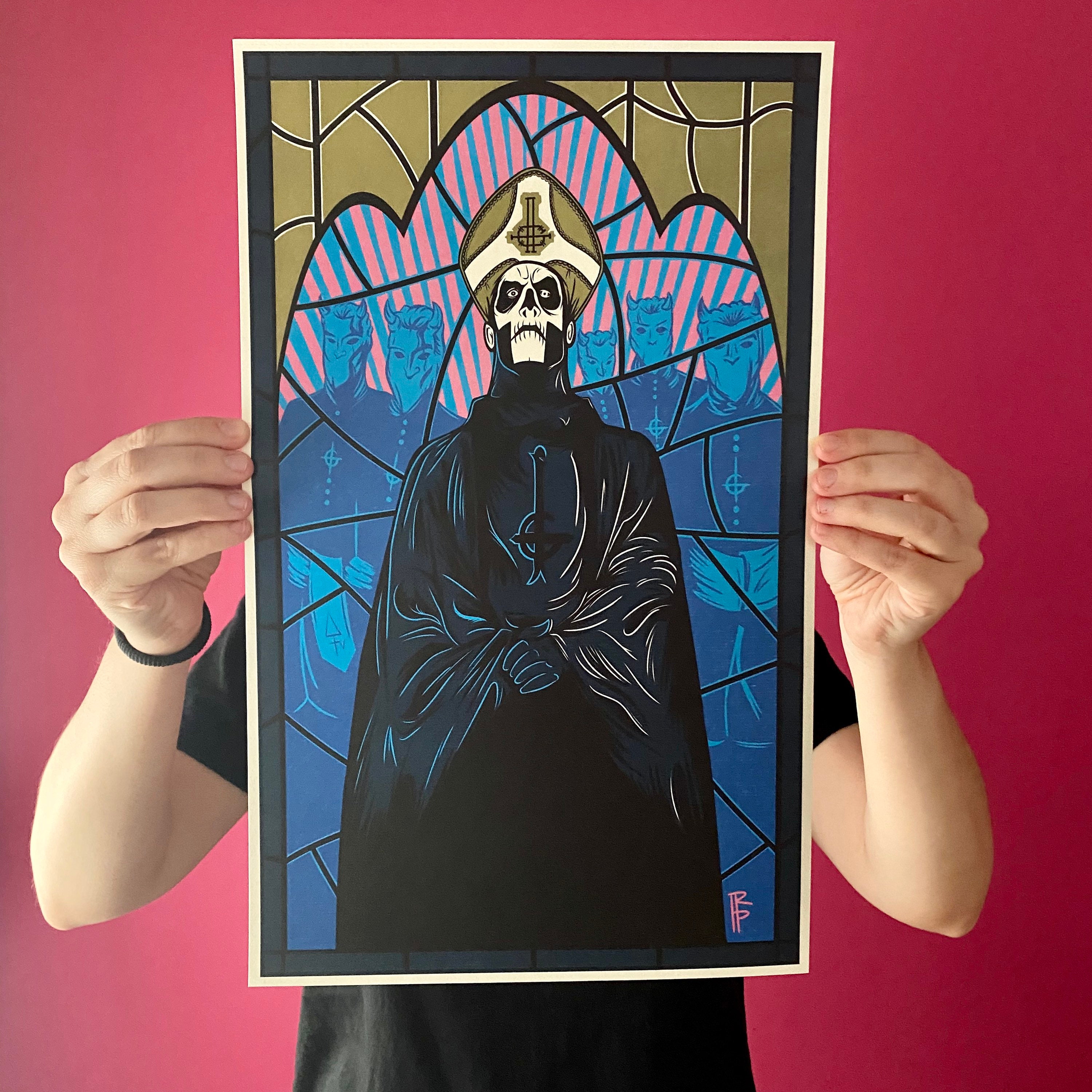 Ghost Band Art Print Ghost Band Poster Rock Music Poster - Etsy UK