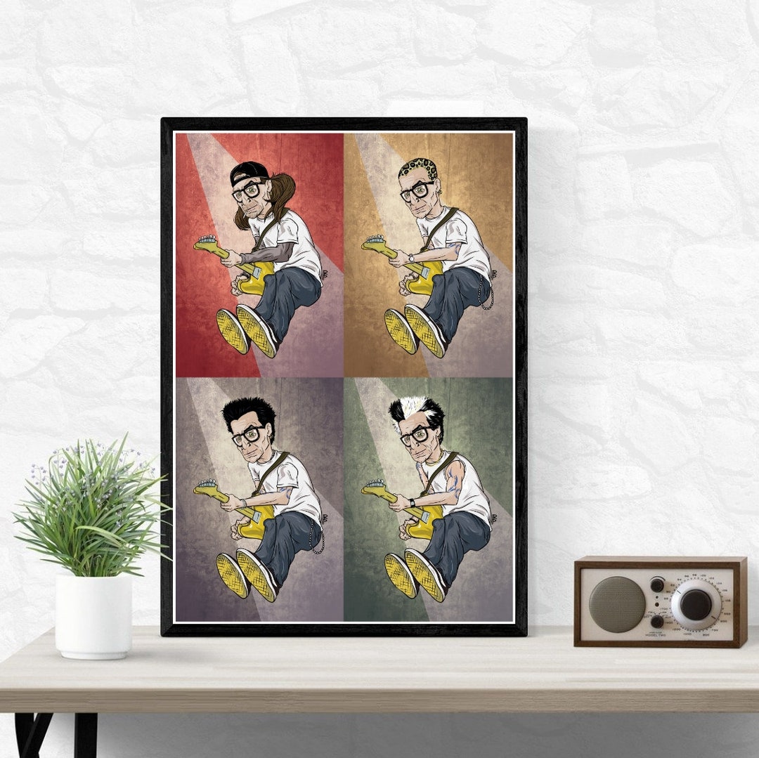 The Offspring Art Print, Noodles The Offspring Poster, Wall Home Deco ...