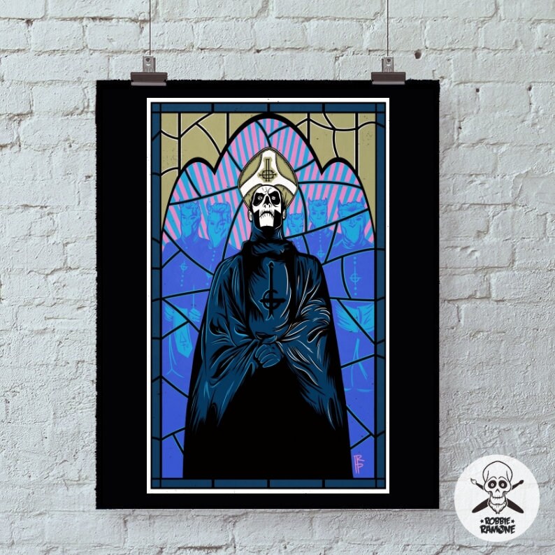 Ghost Band Art Print Ghost Band Poster Rock Music Poster - Etsy