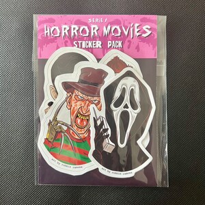 Horror Films Stickers Set, Die Cut Horror Movies Vinyl Stickers, Scream ...