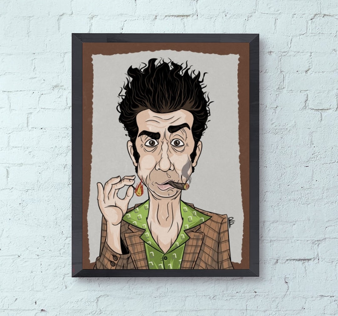 Seinfeld Serie, Kramer Seinfeld Art Print, Seinfeld Television Poster ...