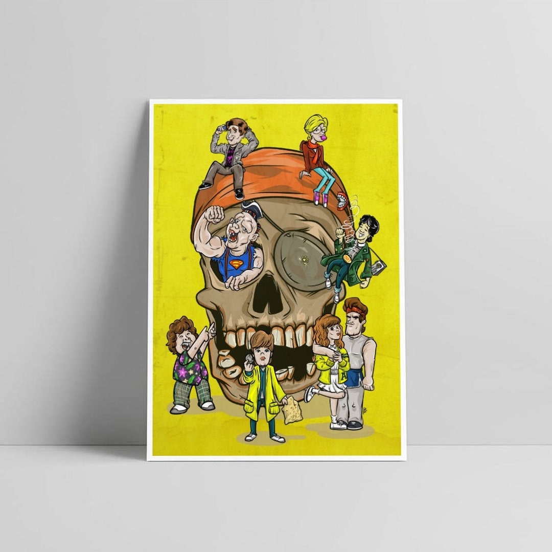 The Goonies Art Print, the Goonies Poster, 80's Retro Movie Poster ...