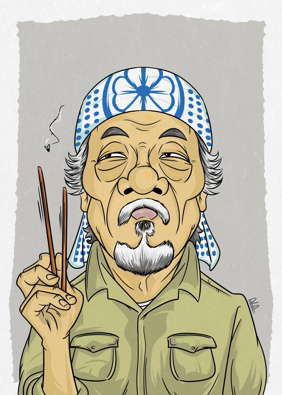 Mr. Miyagi Art Print Cobra Kai Dojo Karate Kid Print the - Etsy Australia