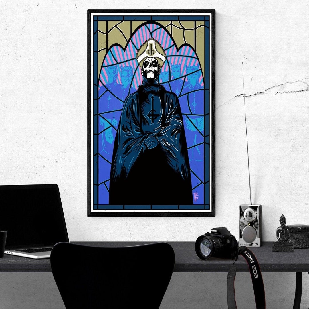 Ghost Band Art Print, Ghost Band Poster, Rock Music Poster, Wall Home ...