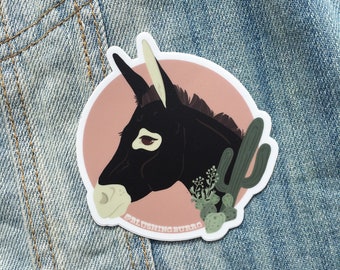 Donkey Burro Stickers One Inch Round Seals - Etsy