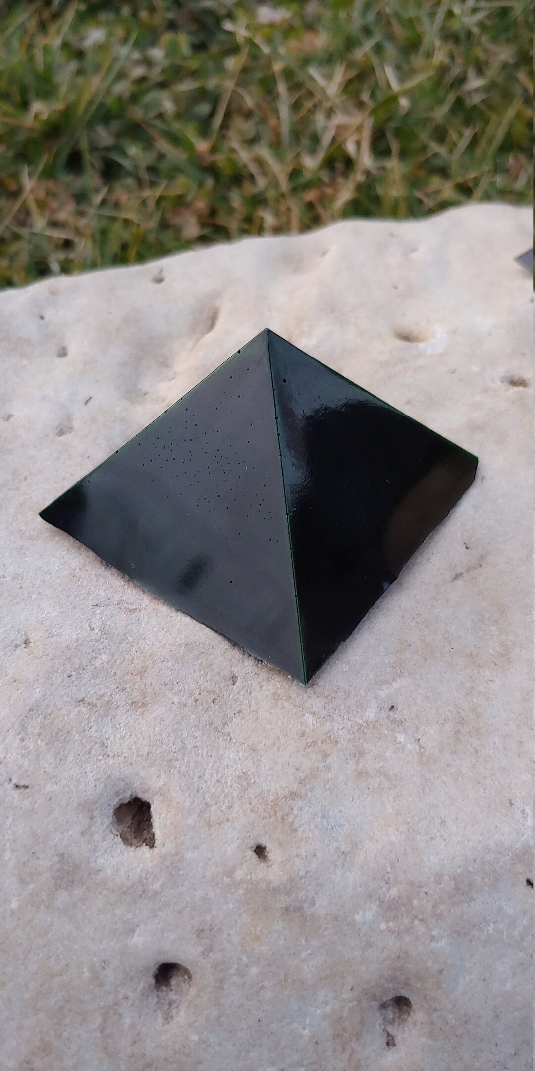 Black Shadow Shungite & Black Tourmaline Giza Orgonite Pyramid - Etsy