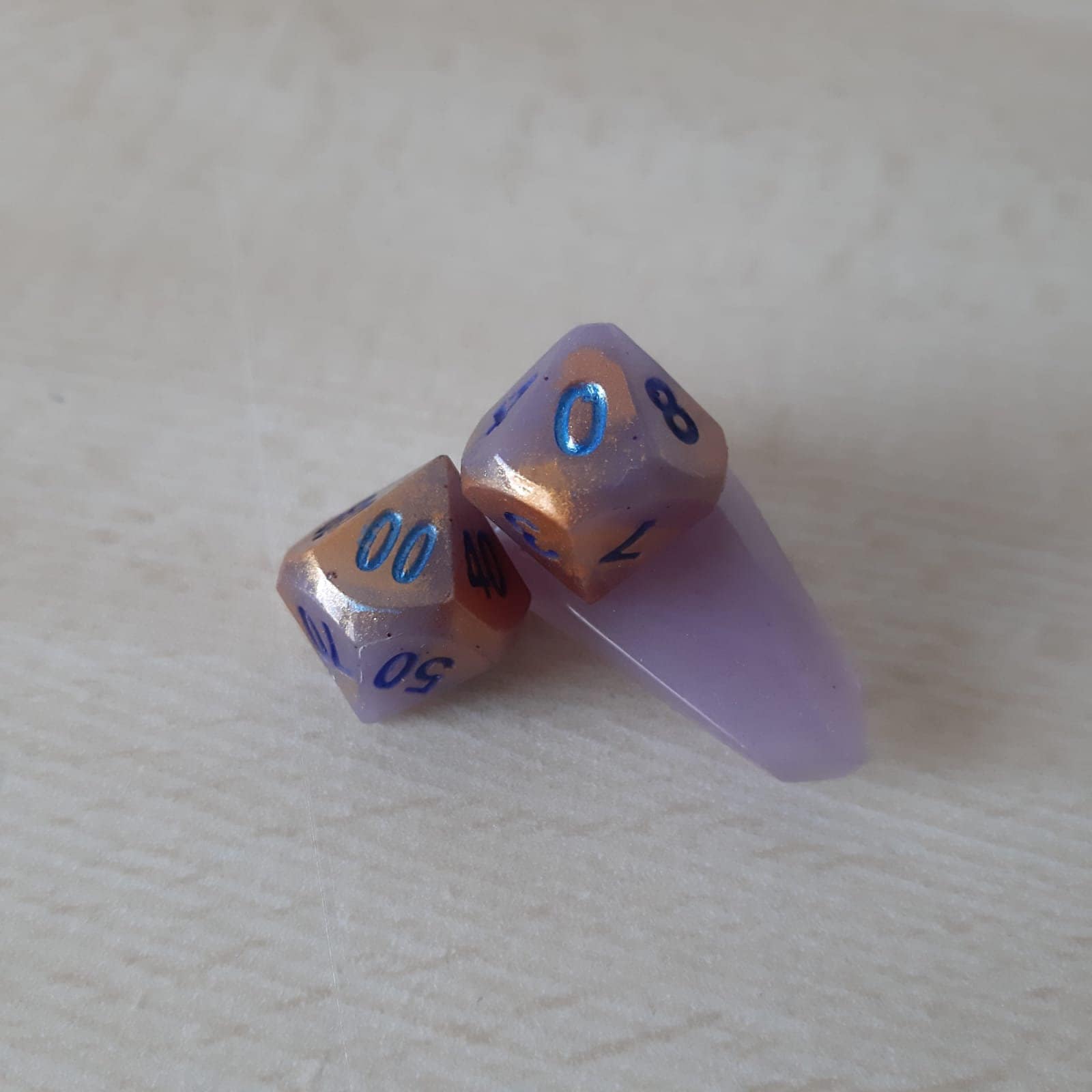 D100 Set Handmade Custom Dice Set 2: D10 and D100 Polyhedral - Etsy