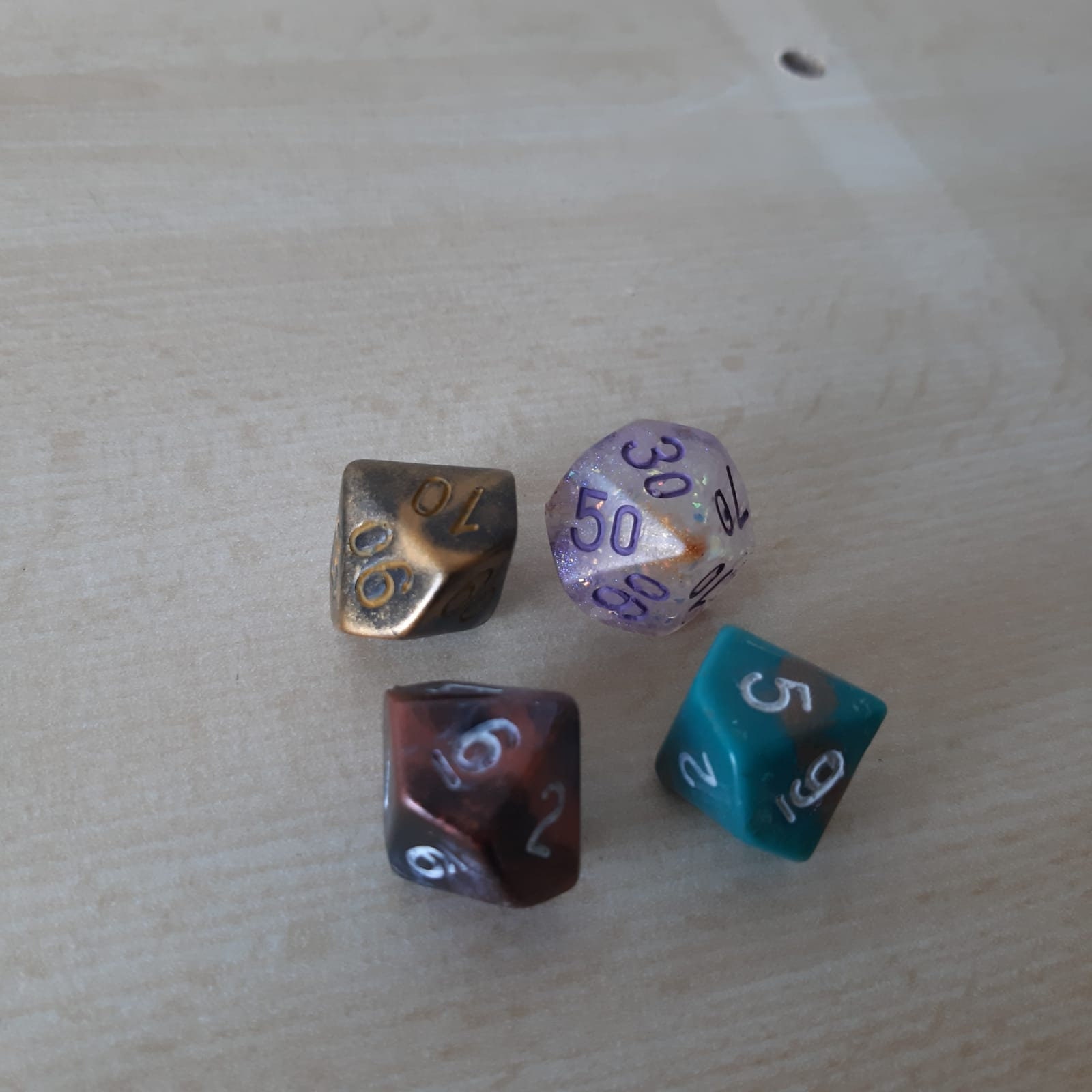 2d10 2d100 Percentage Die Set Dnd Dice Handmade Dice Set Misfit Set ...