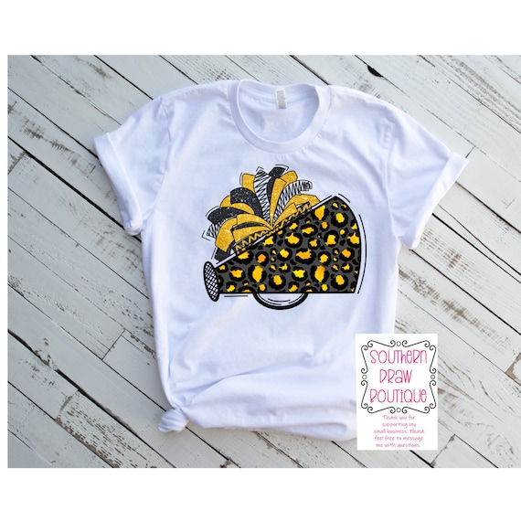 Cheerleading Megaphone Cheerleader Cheetah Print Leopard | Etsy