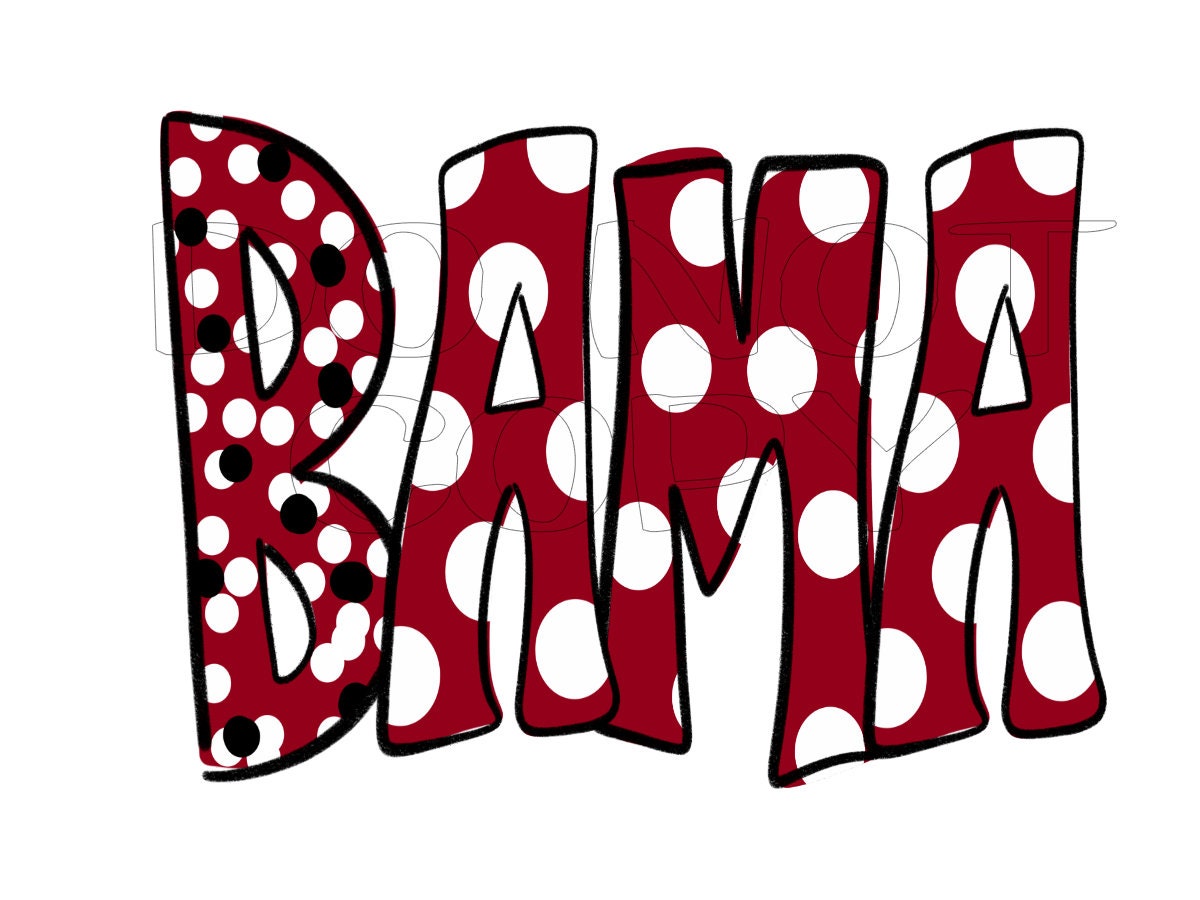 BAMA Chunk Font - Etsy