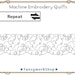 Cloud Quilt Block Machine Embroidery Design, Edge to Edge Quilting ...