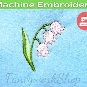 Lily of the Valley Machine Embroidery Design | Mini Flower | Tiny ...
