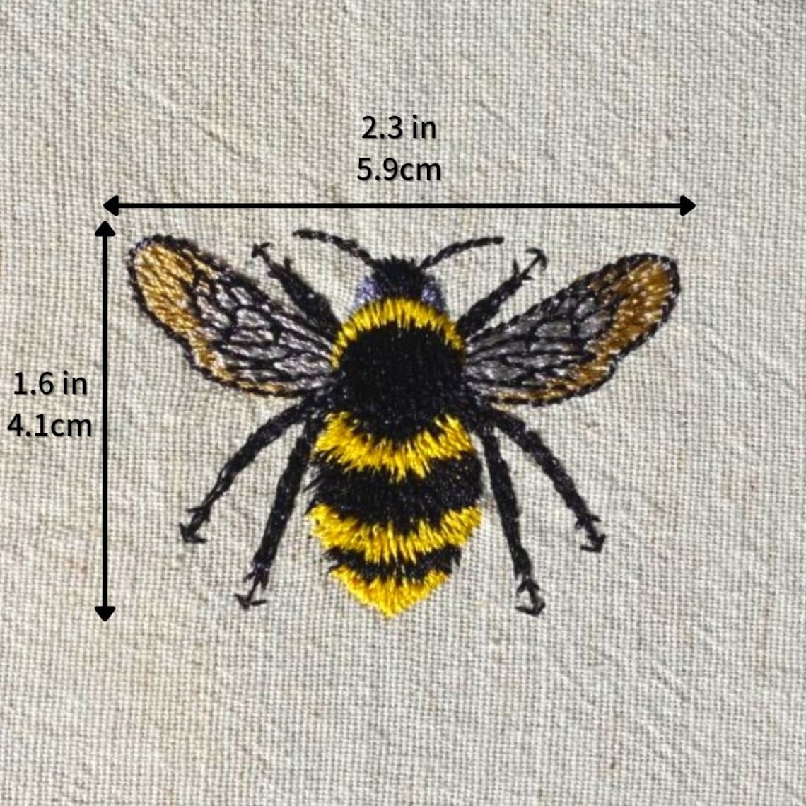 Mini Bee Machine Embroidery Design Valentines Day Machine - Etsy