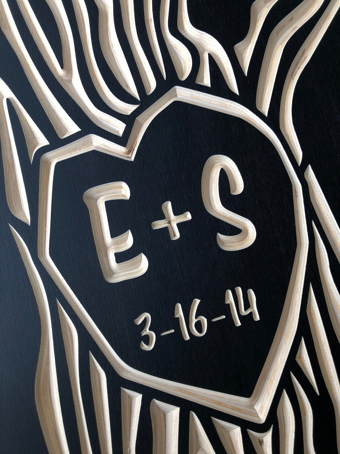 Initials Carved in Tree Personalized Anniversary and Wedding - Etsy